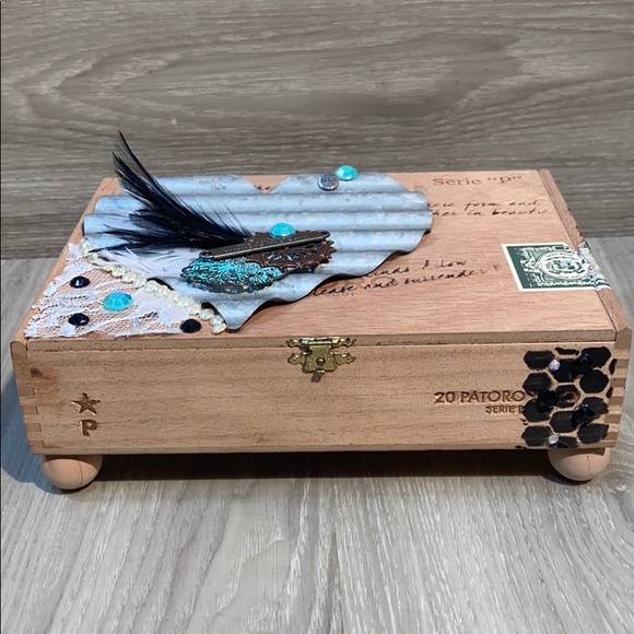 Storage & Organization | Upcycled Cigar Box Jewelry Box | Poshmark